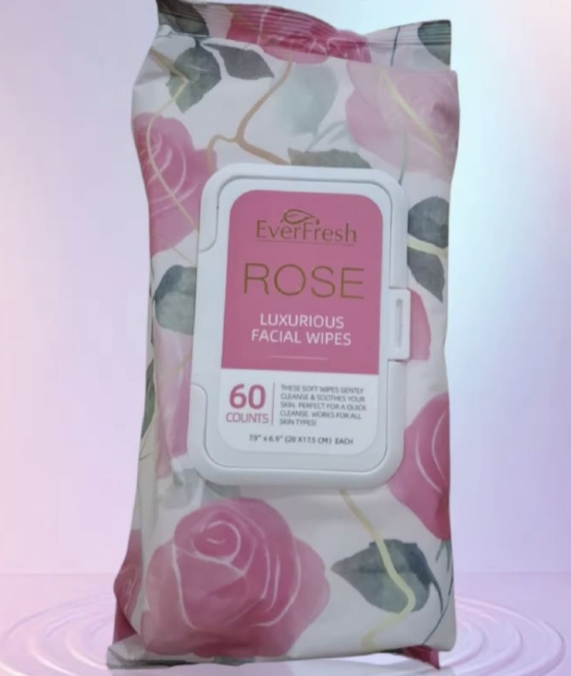 EverFresh Luxurious Facial Wipes [60sheets] Soft Gently Cleanse ...