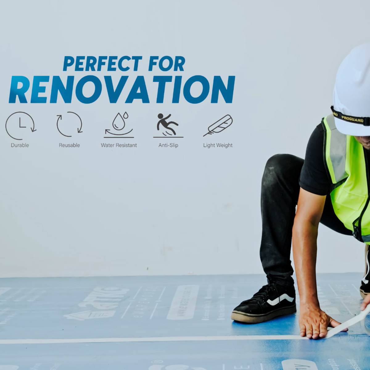 Home Store Floor Protection Underlayment Mat / Mat Plus Flooring ...