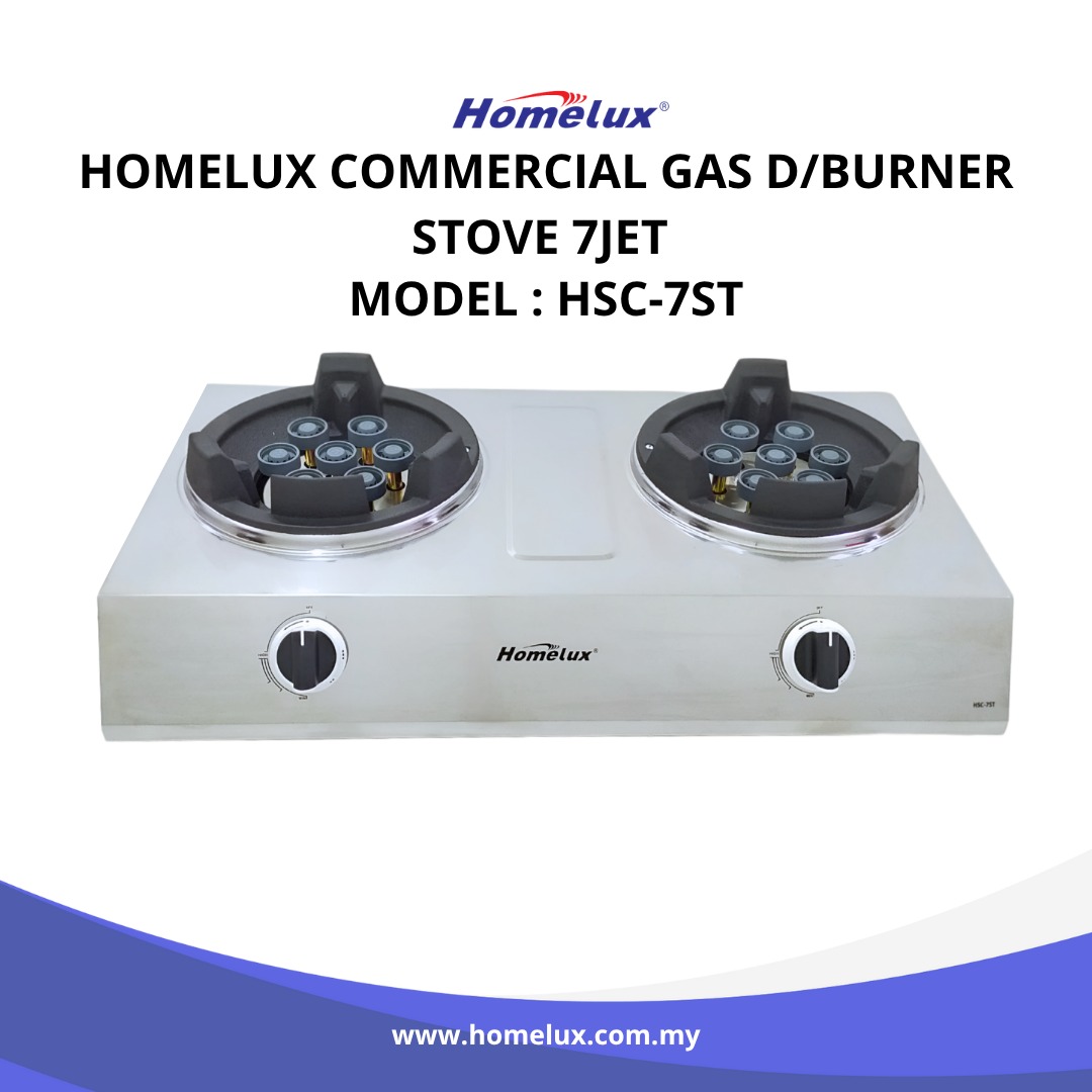 [NEW] HOMELUX 7.1kW High Power Double Burner Commercial Gas Cooker ...