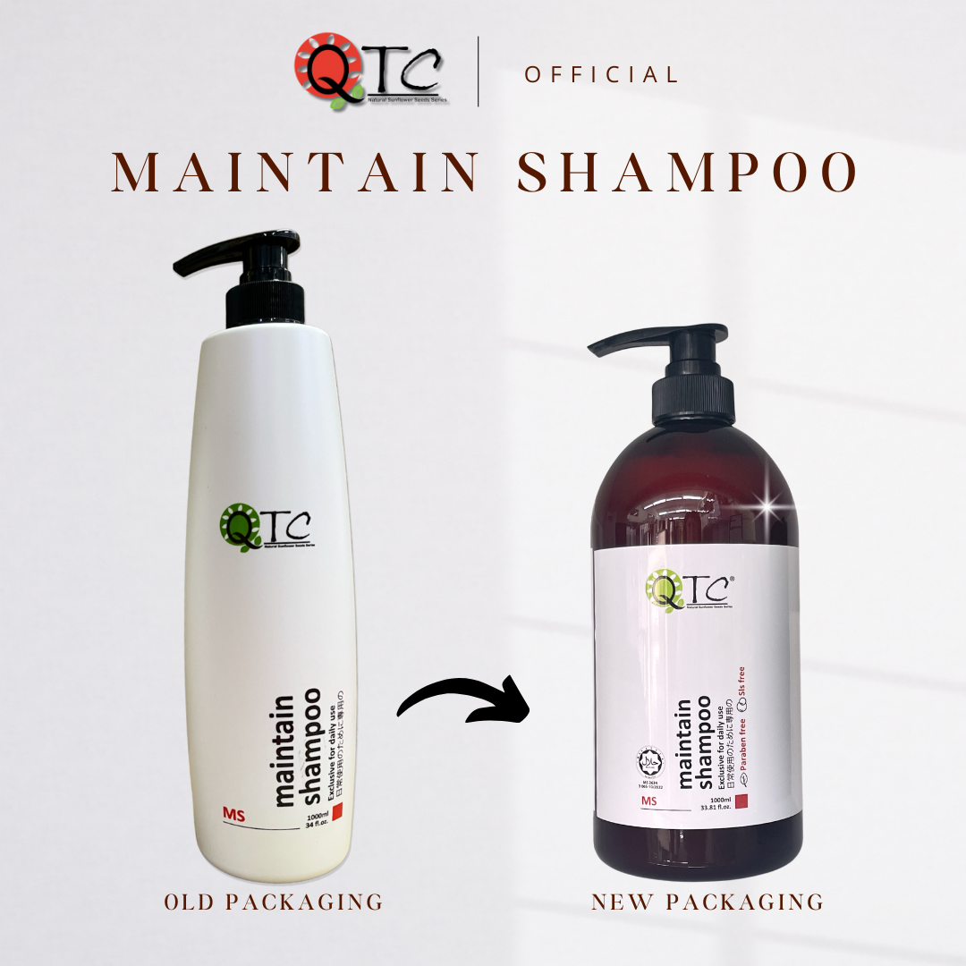 QTC Hair Shampoo/Conditioner Natural Sunflower seeds series天然葵花籽油系列洗发水 ...