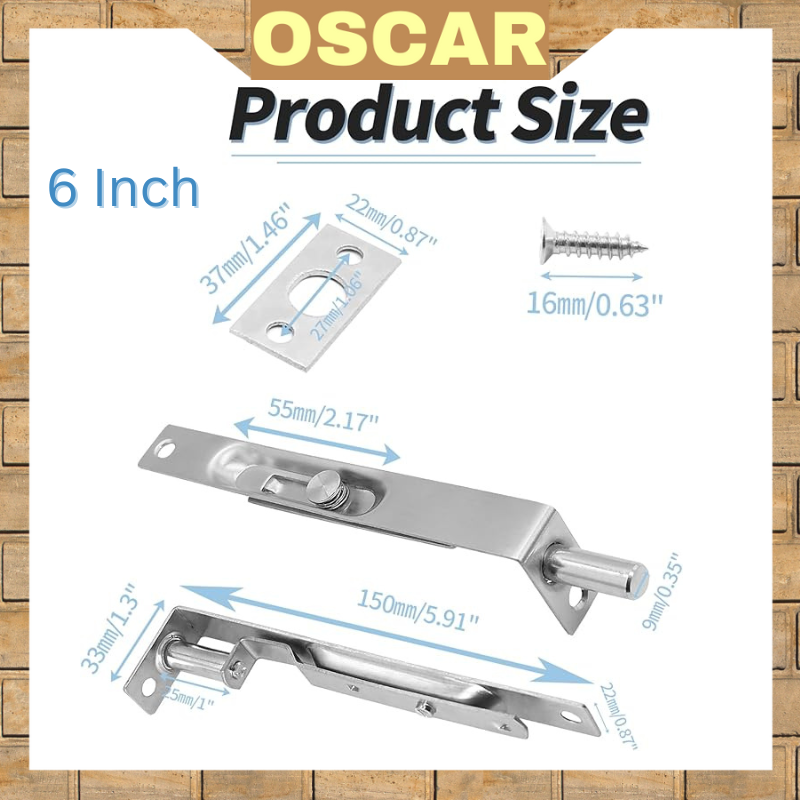 Gere Stainless Steel SUS304 Lever Style Flush Bolt 6 Inch ~ 10 Inch GFB ...