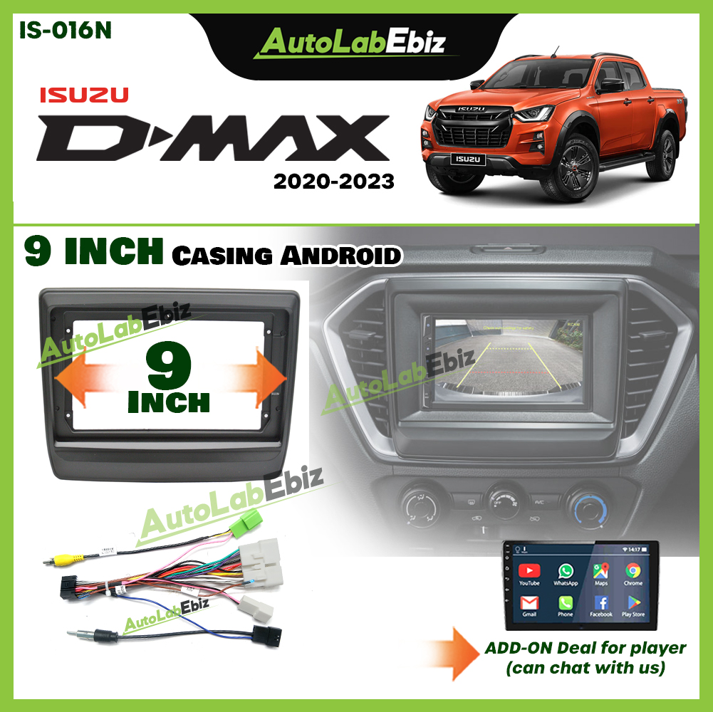 ISUZU D-MAX DMAX 2020-2023 Android Player Casing 9" inch with Socket ...