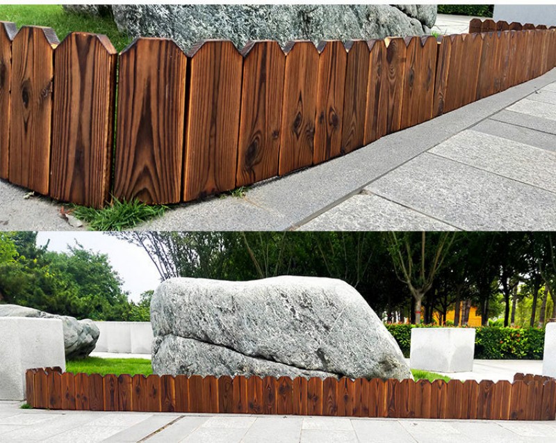 Pagar Kayu Wooden Ground Fencing Garden Home Decoration Fence Lawn ...