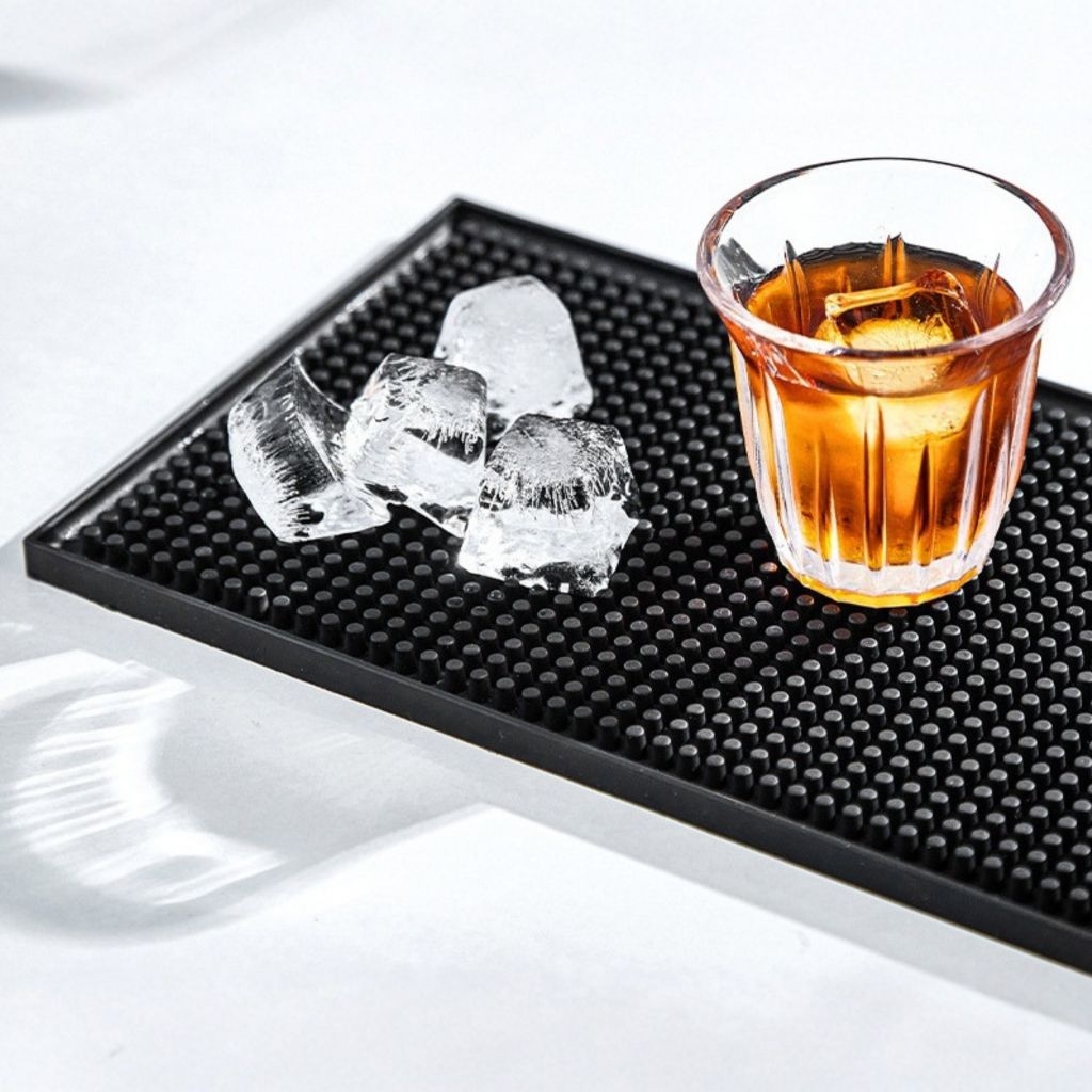 Coffee Espresso Barista Drip Mat Rubber Drip Non-slip Bar Mat Tamper ...