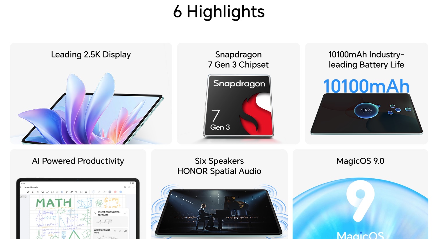 (NEW) HONOR Pad 10 5G 16(8+8)GB+256GB Tablets 12.1" 10100mAh 35W Fast ...