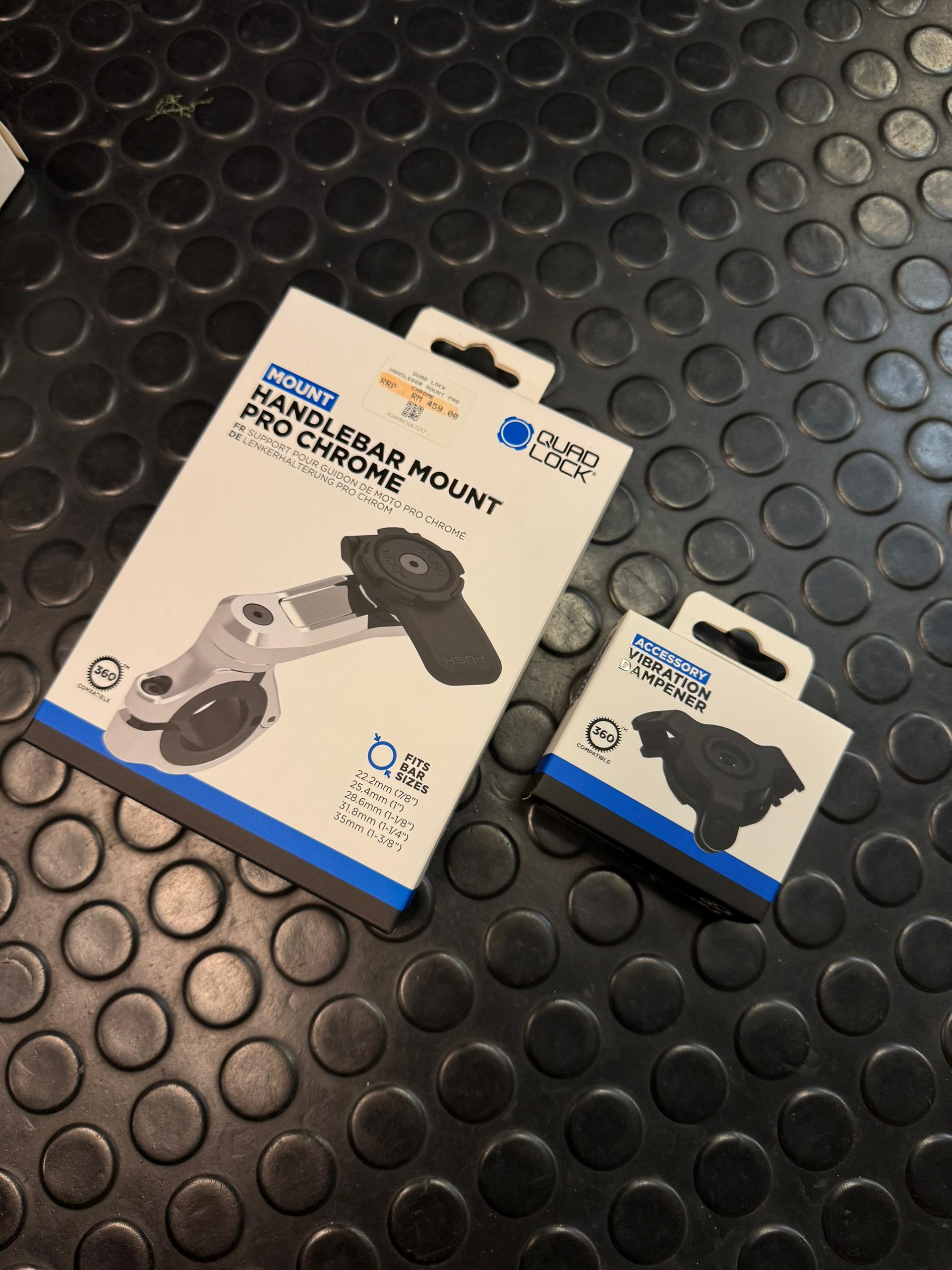 ORIGINAL QUAD LOCK HANDLEBAR MOUNT PRO CHROME SPECIAL EDITION | Shopee ...