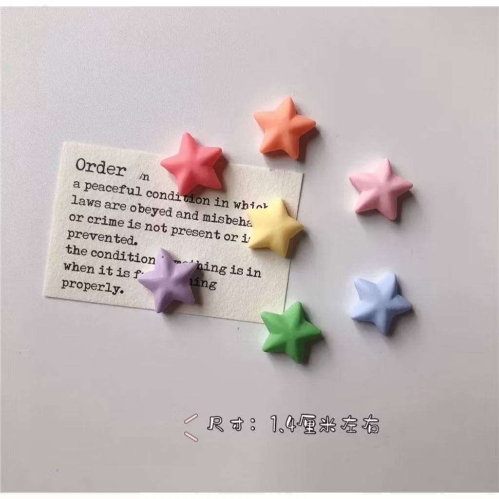 [MY STOCK] 4pcs/pack Morandi Mini Star Flower Mickey Fridge ...