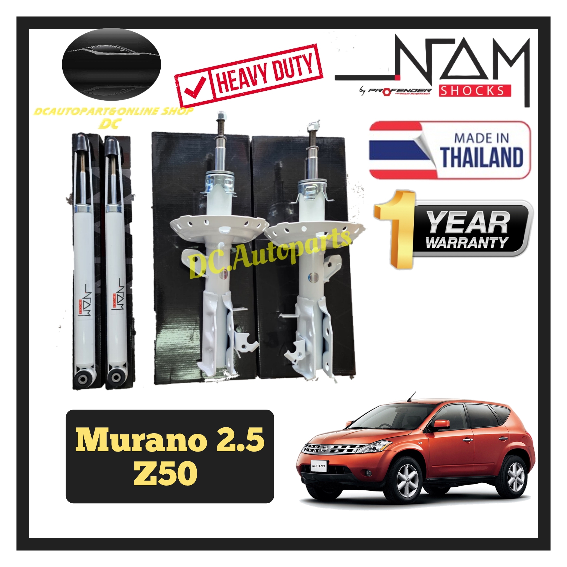 NAM THAILAND HEAVY DUTY SHOCK ABSORBER NISSAN MURANO Z50 FRONT OR REAR ...