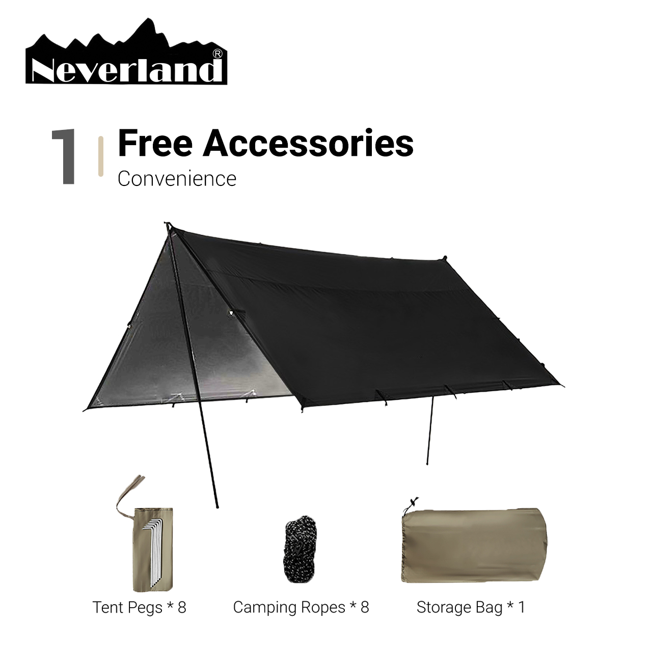 Flysheet Ground Sheet Camping Tent Waterproof Lightweight Khemah Alas ...