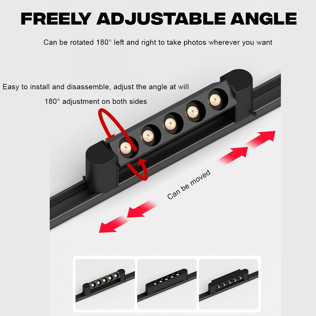 🔥NEW🔥 Linear Led Track Light 10W 20W 30W Spotlight LED 1 Meter Track ...