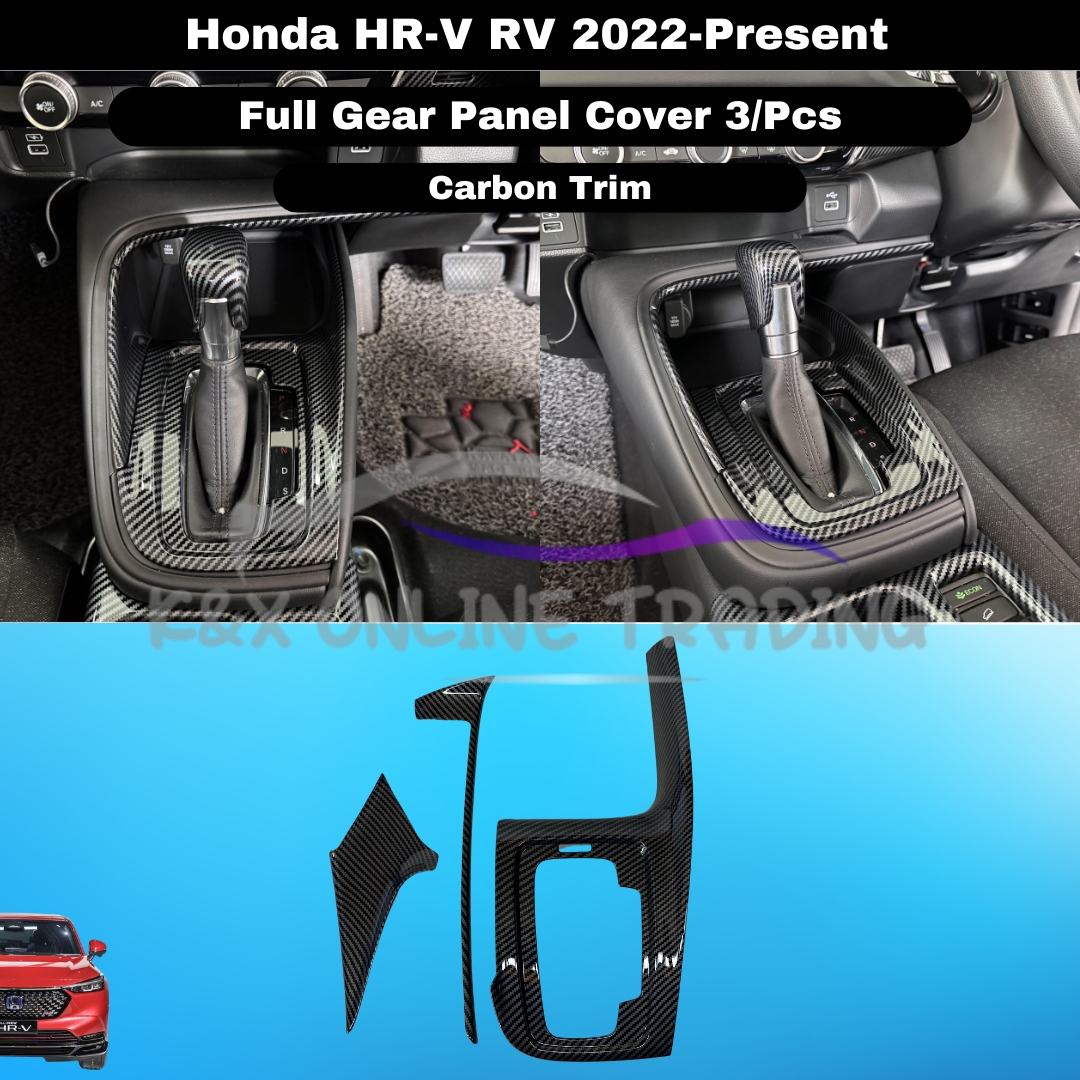 Honda HRV HR-V RV 2022-2025+ Forged Carbon Trim/Glossy Black Gear Shift ...