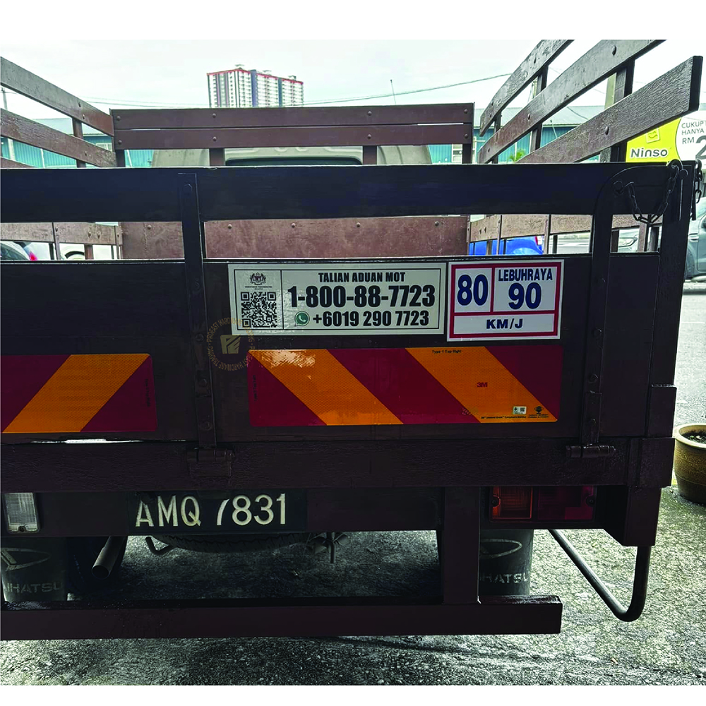 TALIAN ADUAN MOT Lorry Reflective Sticker / Hotline Mot -13cm (W) x ...