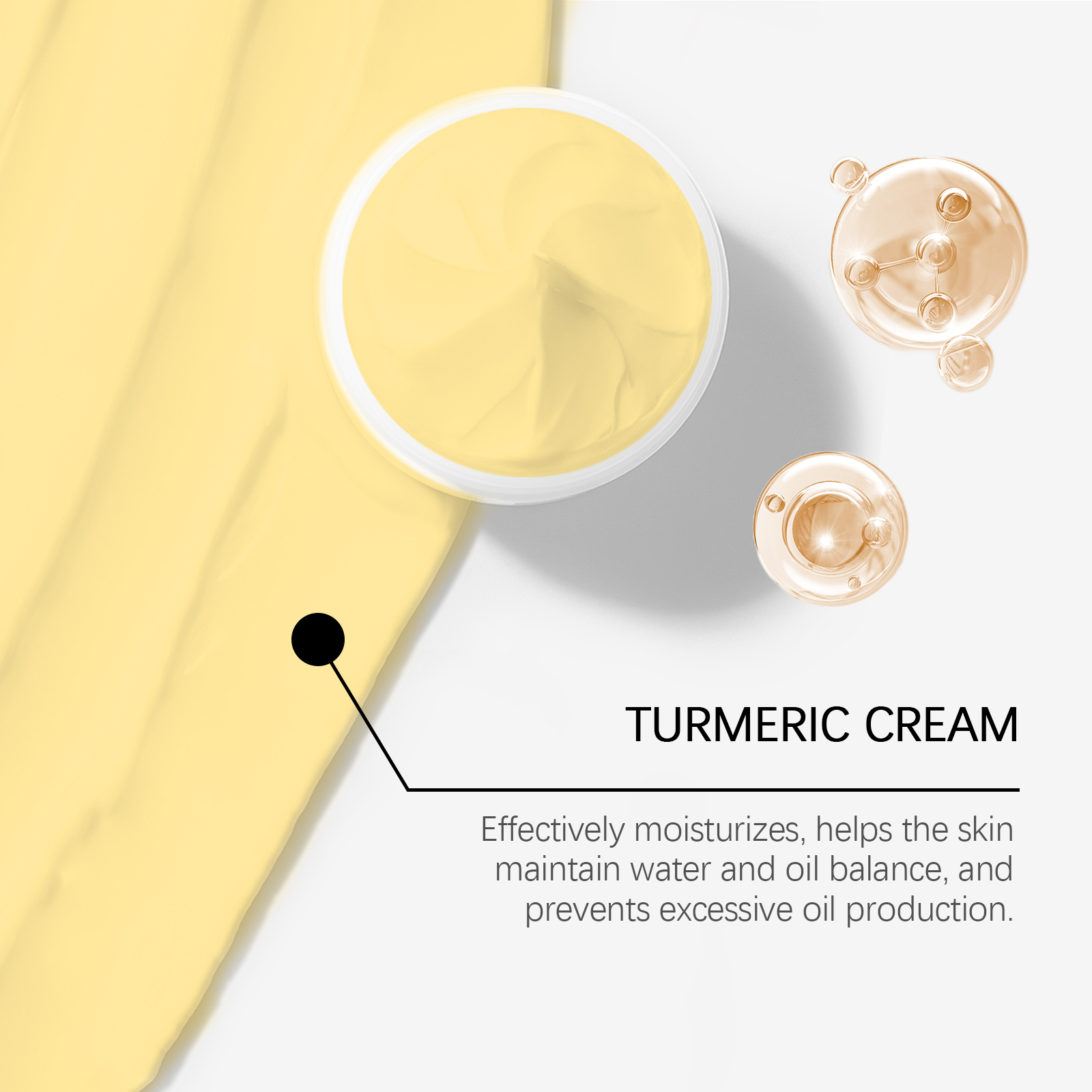 🔥Turmeric Face Cream 50g Turmeric Moisturizing Cream Firming Whitening ...