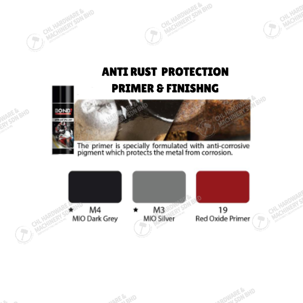 BOND 7 SPRAY PAINT | ANTI RUST PROTECTION PRIMER & FINISHNG | Shopee Malaysia