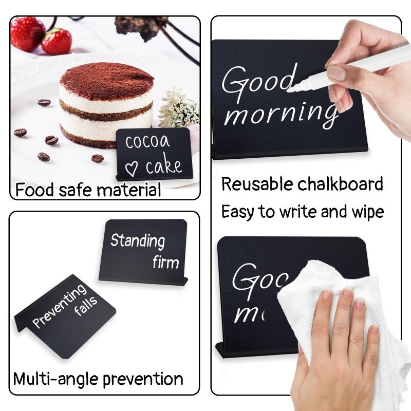 20PCS Mini Desktop Signage Price Tag Clip Food Label Display Board ...