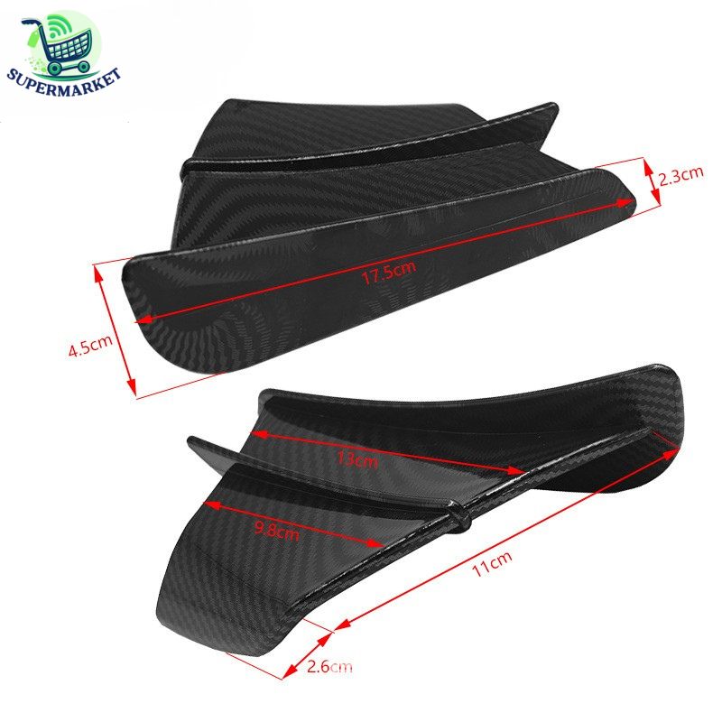 Motorcycle Winglet Spoiler Aerodynamic Side Fairing Kit Untuk Y15 Y16 ...