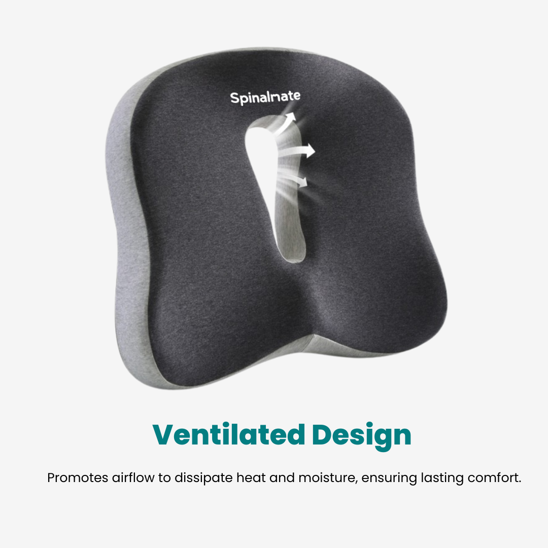 Spinalmate Premiere Ergonomic Spine Support Combo Cushion - Back Waist ...