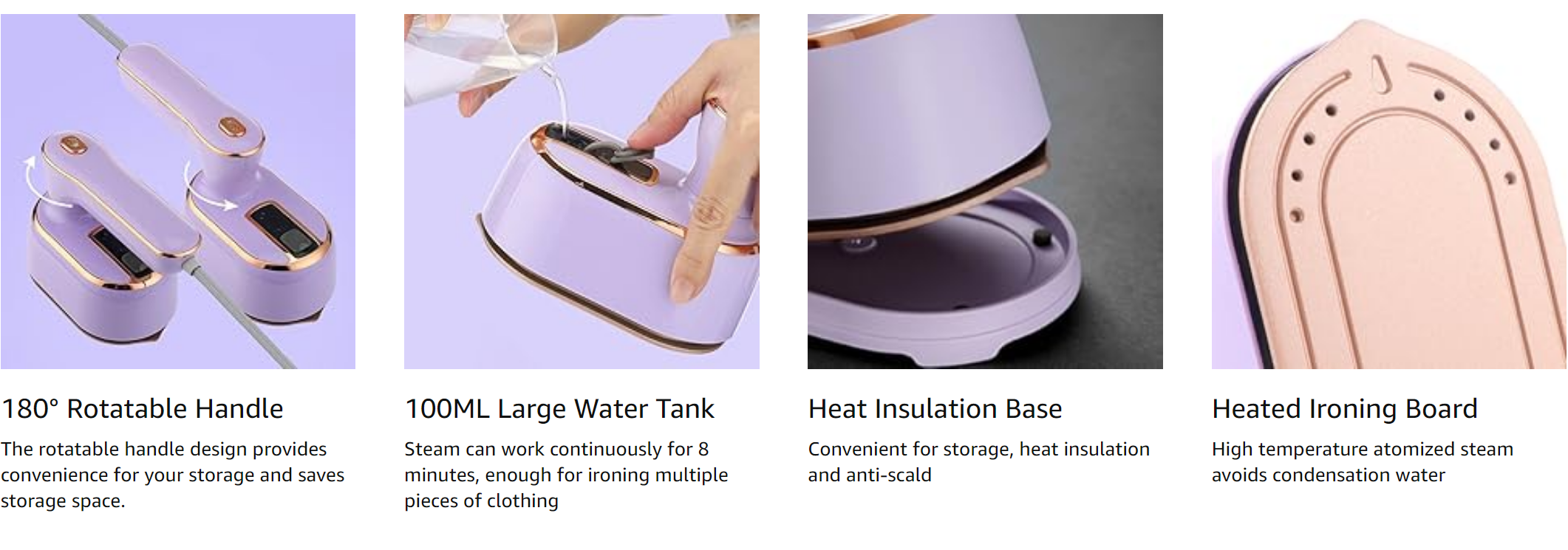 Panasonic HX-6198 steam iron Mini 1200W Handheld Portable Rotatable ...