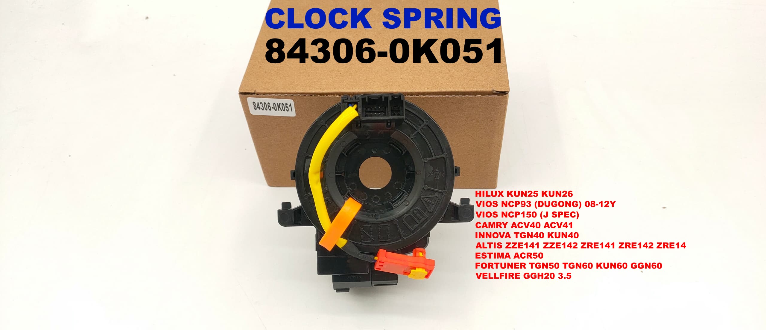 84306-0K051 TOYOTA HILUX VIGO KUN25 KUN26 VIOS NCP93 CAMRY ACV40 INNOVA ...