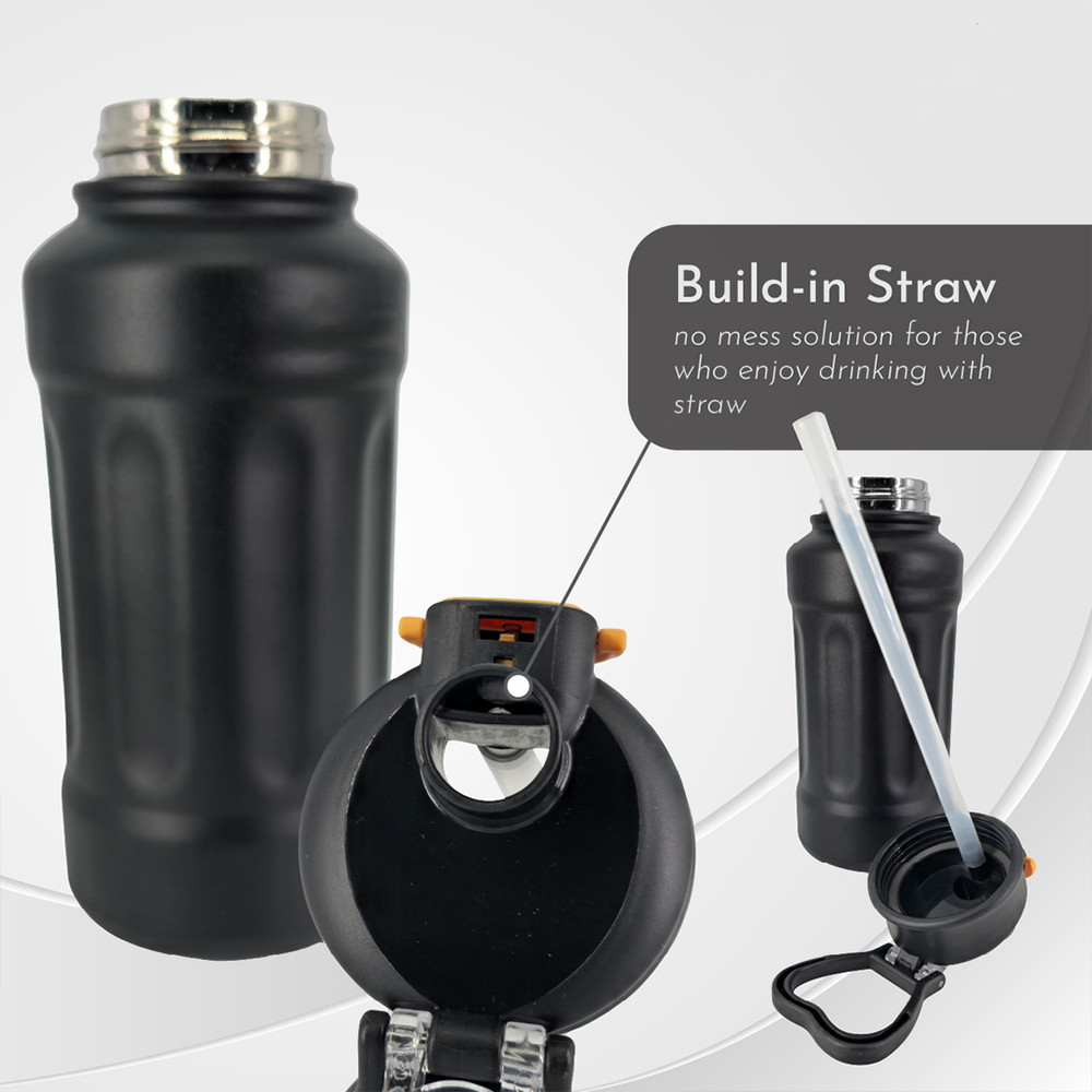 Swiss Thomas 316 Stainless Steel Double Layer Insulated Thermos Water Bottle 1000ml | Shopee ...