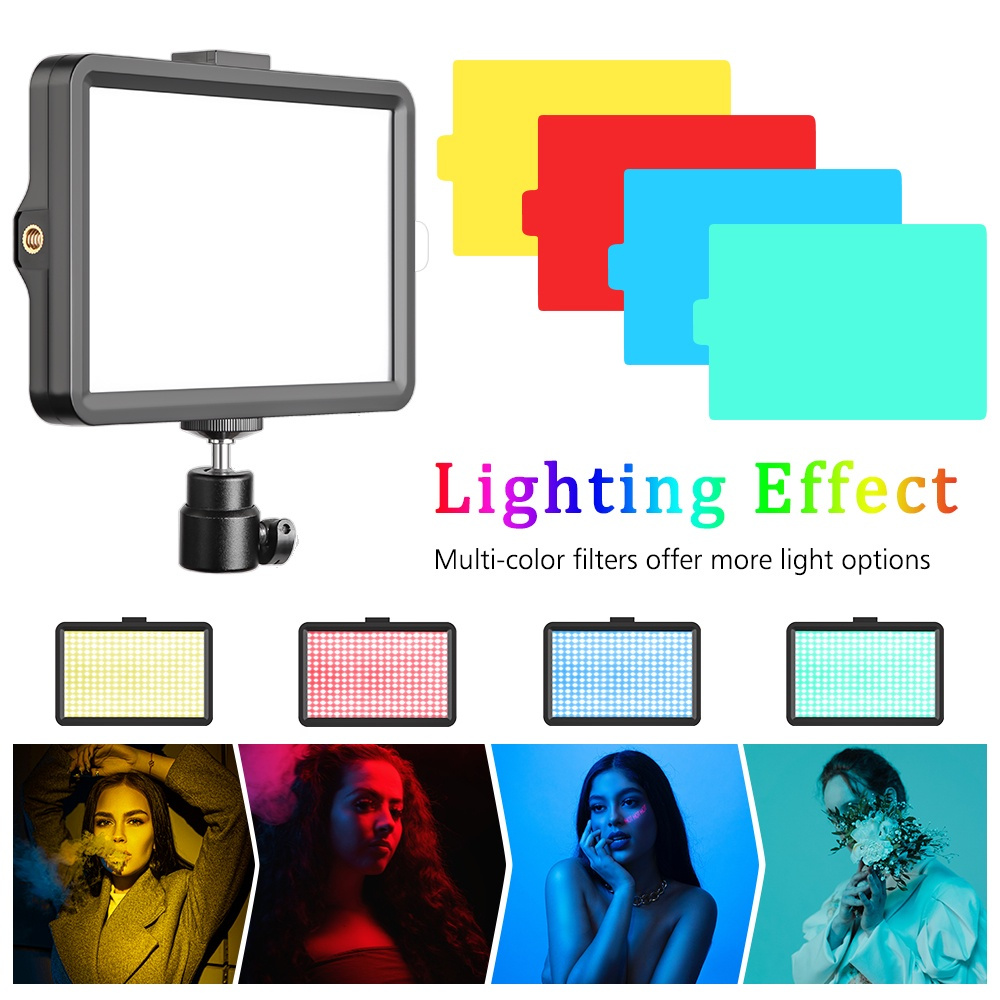 6 Inch LED Photography Video Light Panel Lighting Photo Studio Lamp Kit ...