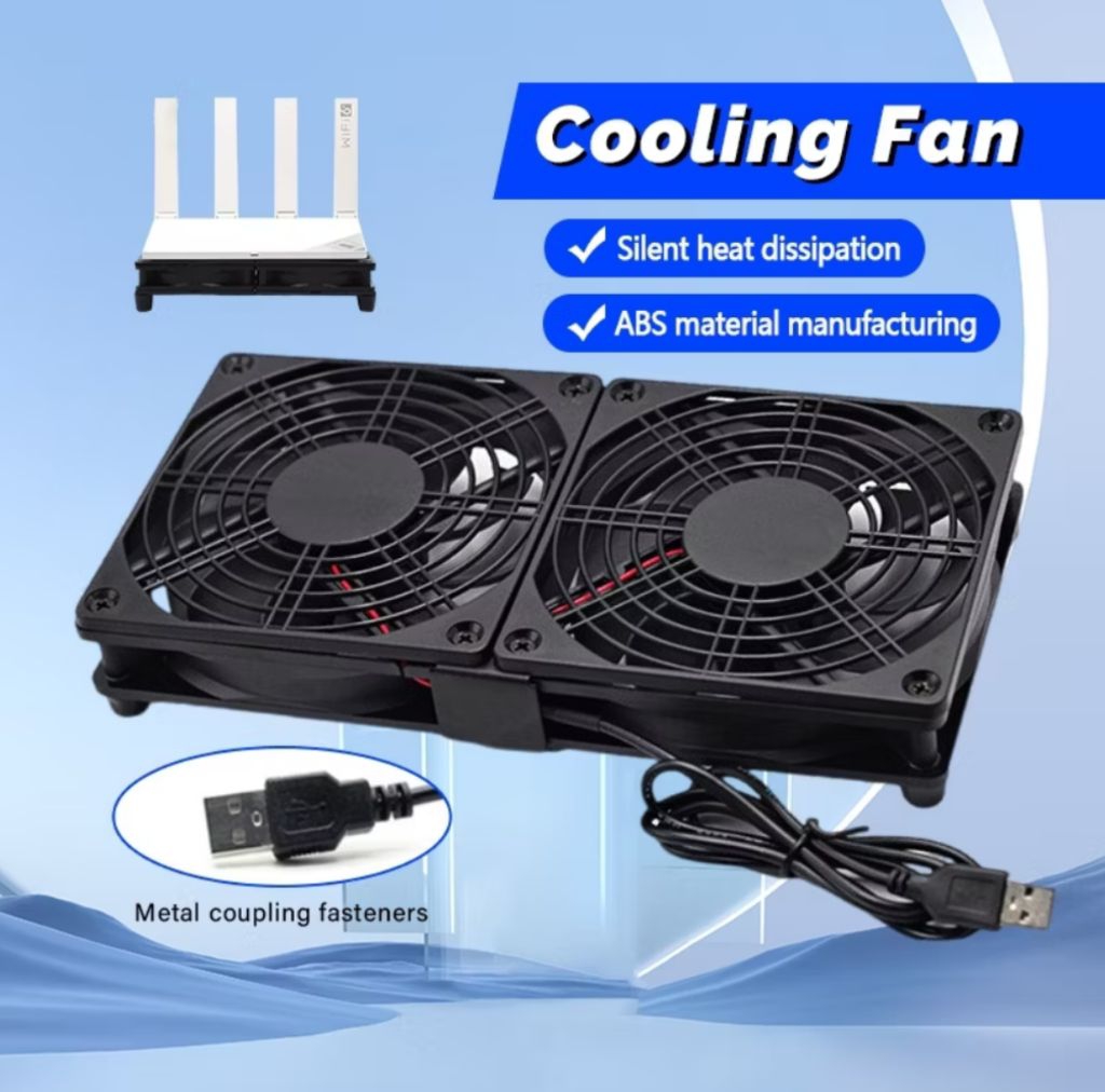 TV Box Cooling Fan 1800RPM USB Router Cooling FanPowerful WiFi Modem ...