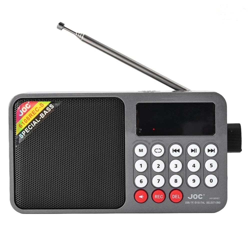 Digital JOC FM Radio H6108BT,Wireless Speaker with LED Display Portable ...