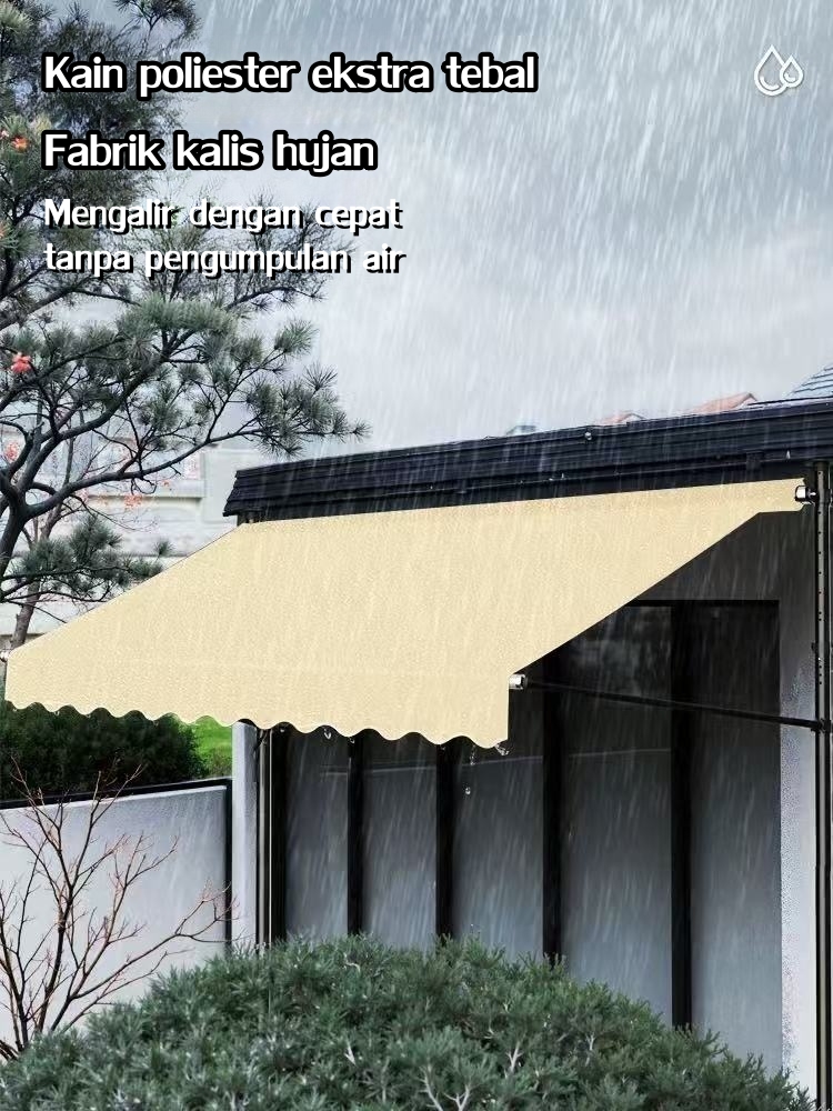 Awning tegak, kanopi condong, kanopi boleh ditarik balik, kedai, atap ...
