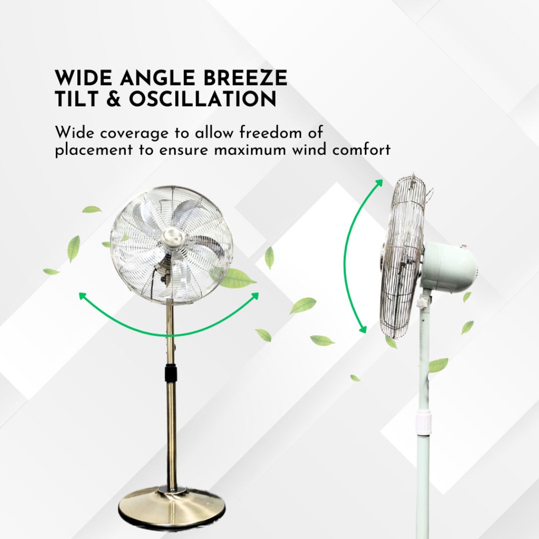 KHIND 16" Antique Stand Fan SF161 / FARADAY Antique Stand Fan 16” With ...