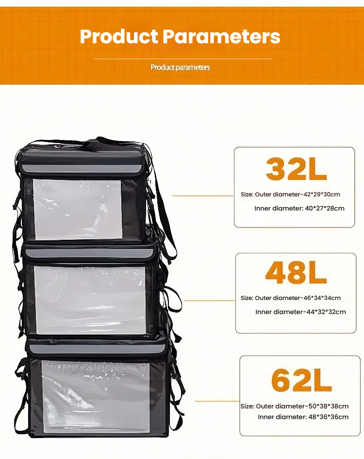 Motorcycle Food Delivery Bag 32L/48L/62L Beg Foodpanda Beg Food ...