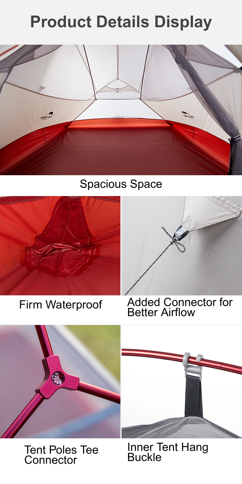 Naturehike Cloud up Ultralight Tent | 2/3 Man Hiking Tent PU3000mm ...