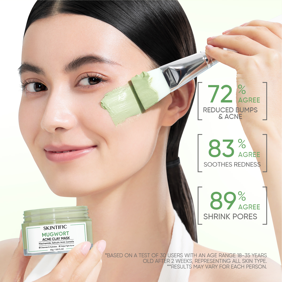 SKINTIFIC Clay Mask Mugwort Anti Pore Acne, Alaska Volcano Deep Pores ...