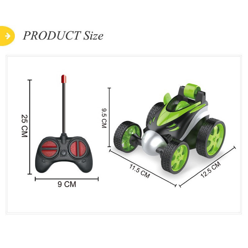 360° RC Stunt Car for Kids – Remote Control Flip & Spin Toy Car with ...