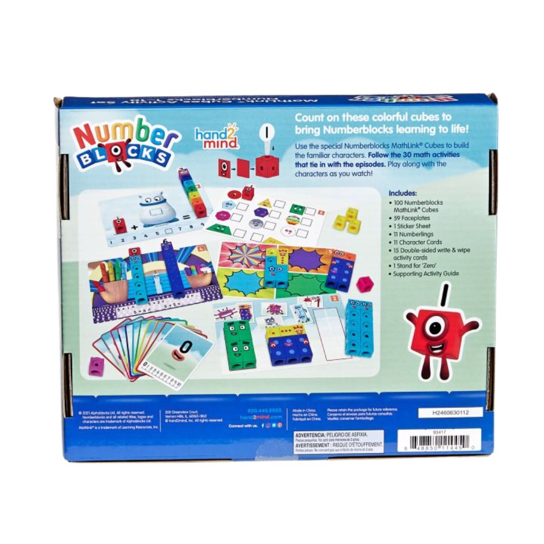 Learning Resources MathLink Cubes Numberblocks 1-10 Activity Set by hand2mind- Age 3+, Math ...