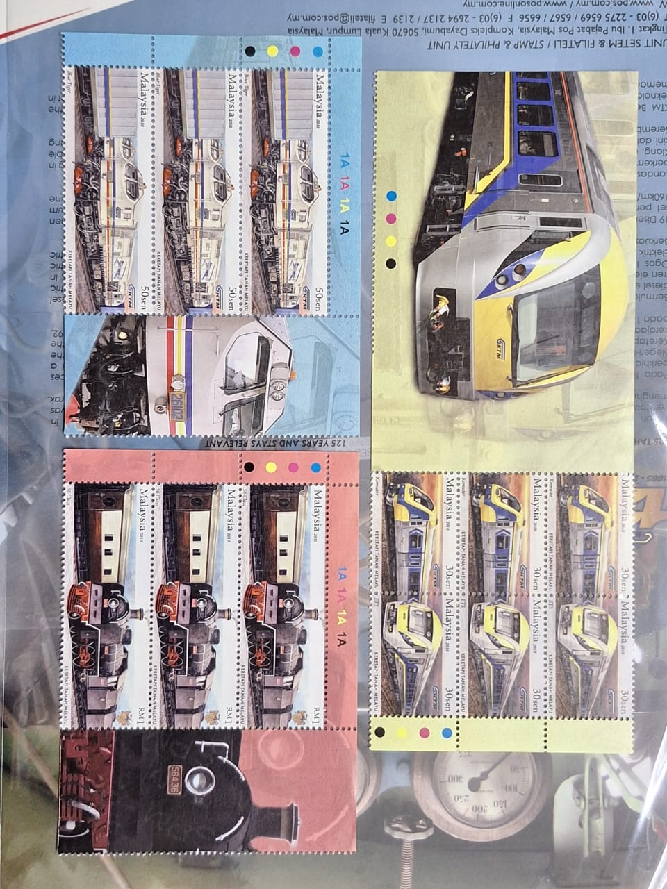 #3A Malaysia Train KTM Keretapi Tanah Melayu 2010 Railway Locomotive ...