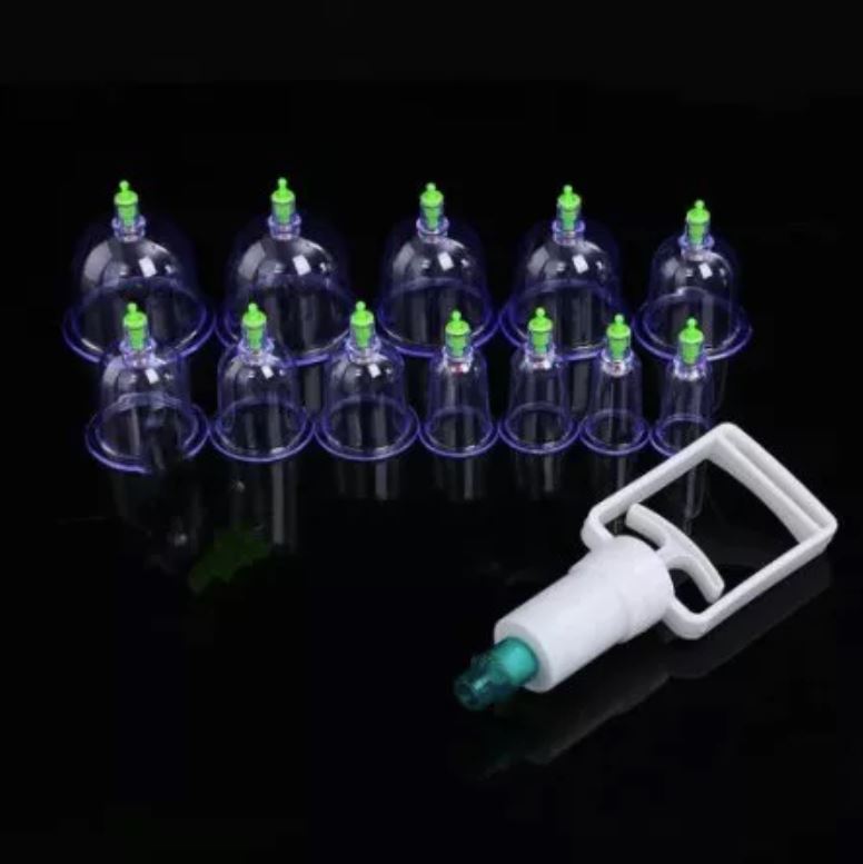 Bekam Cupping Set 12pcs with Hand Pump | Beginner Hijama Therapy Kit | Shopee Malaysia