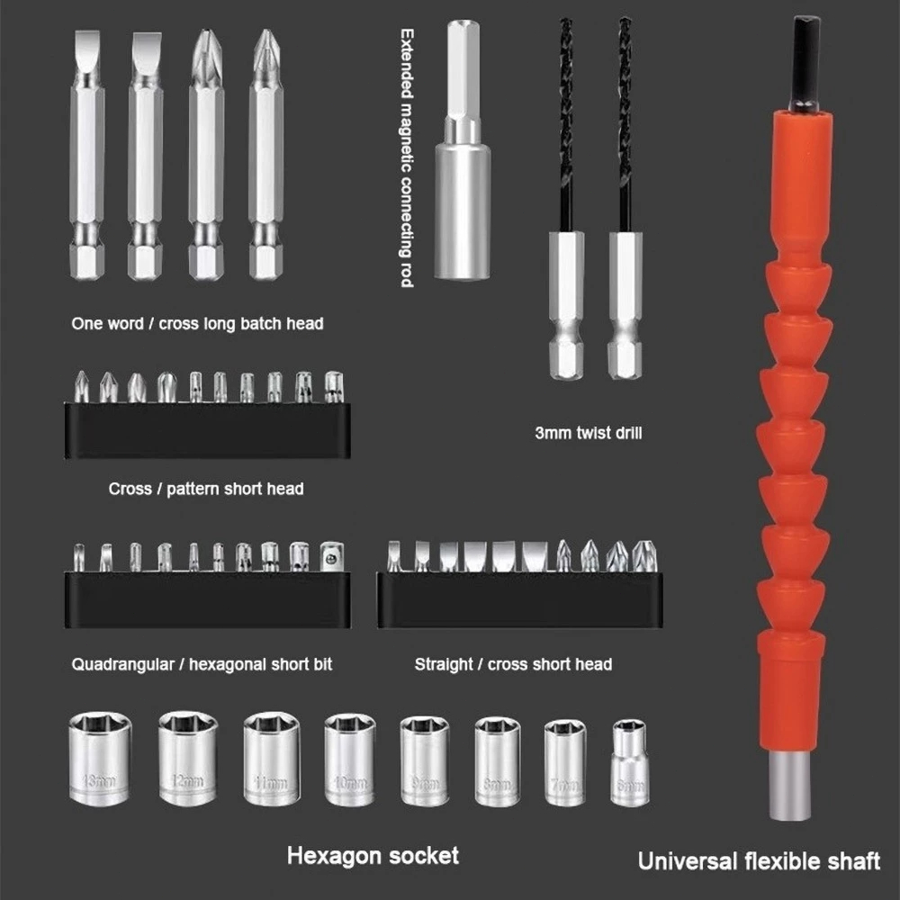 【Local Supply】Cordless Electric Screwdriver Drill 49 pcs 3.6V ...