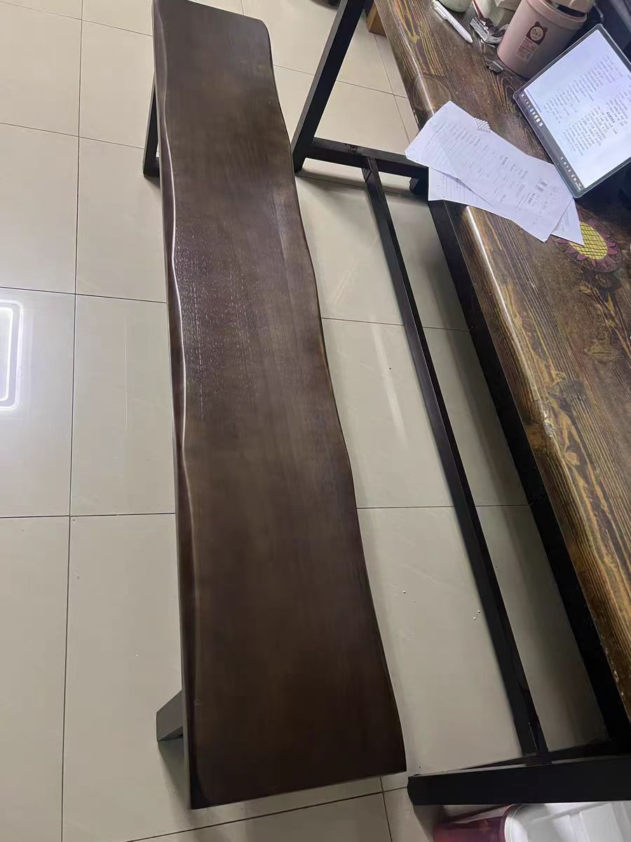 Bangku Bench Kayu Asli Keluli Karbon Berkualiti Tinggi Pelbagai Warna ...