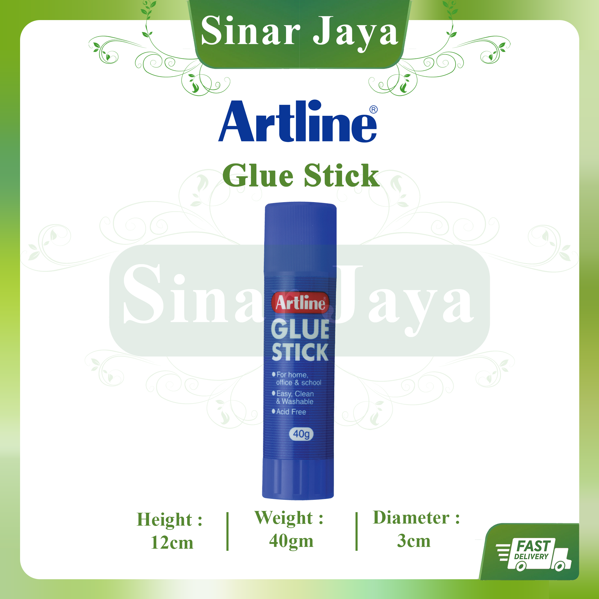 [SJ] Artline Batang Gam / Pen Gam / Artline Glue Stick 8gm / 25gm /40gm ...