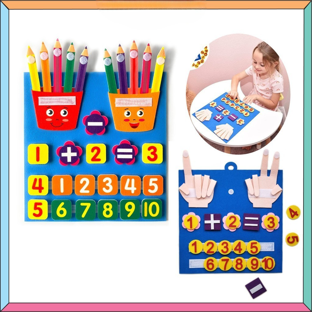 Kids Felt Board Hand Finger Numbers - Interactive Counting and ...