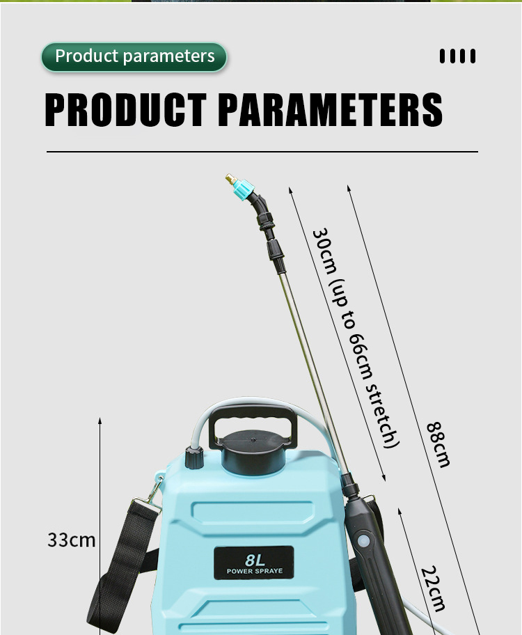 Penyembur Elektrik 8L/5L Penyembur Automatik Pertanian Knapsack Alat ...