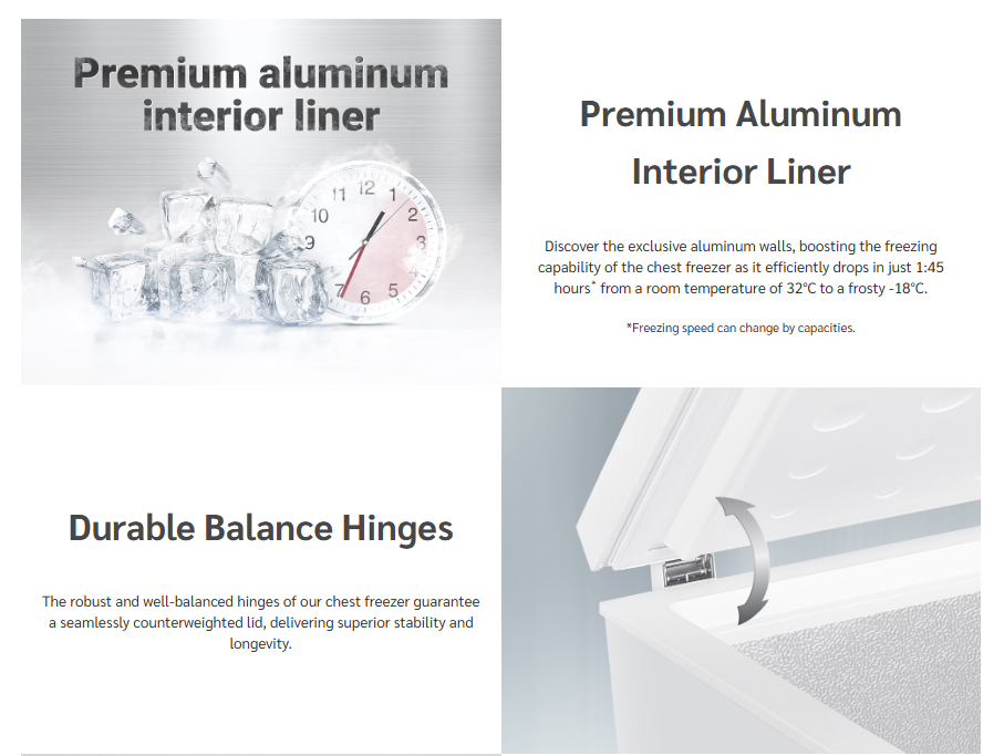 Sharp Dual Function Chest Freezer (160L) SJC168 / Hitachi (145L) Chest ...