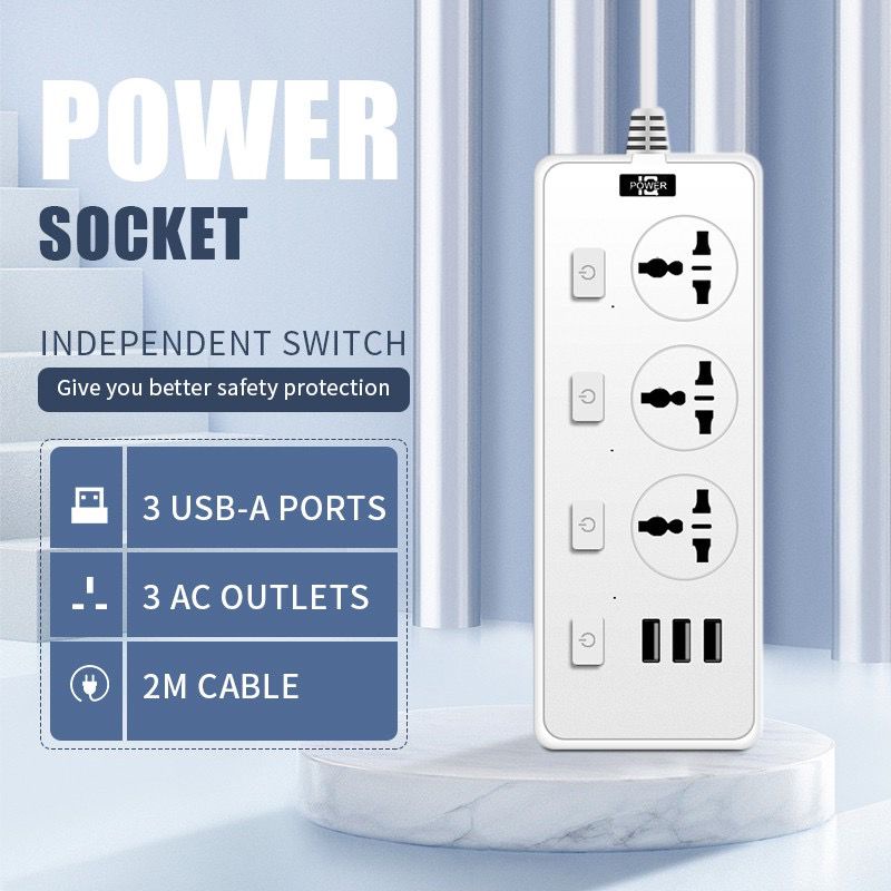 Universal Power Socket Extension (TB-T14) - High Efficiency USB Power ...