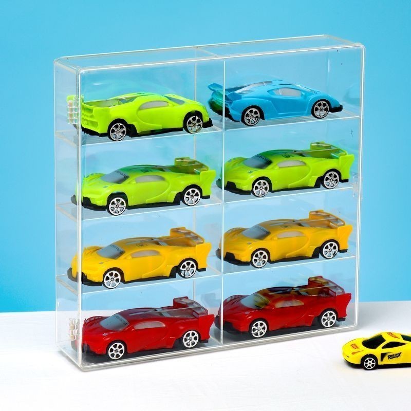 1:64 Acrylic Toy Car Display Cabinet Toy Car Storage Box Dustproof ...