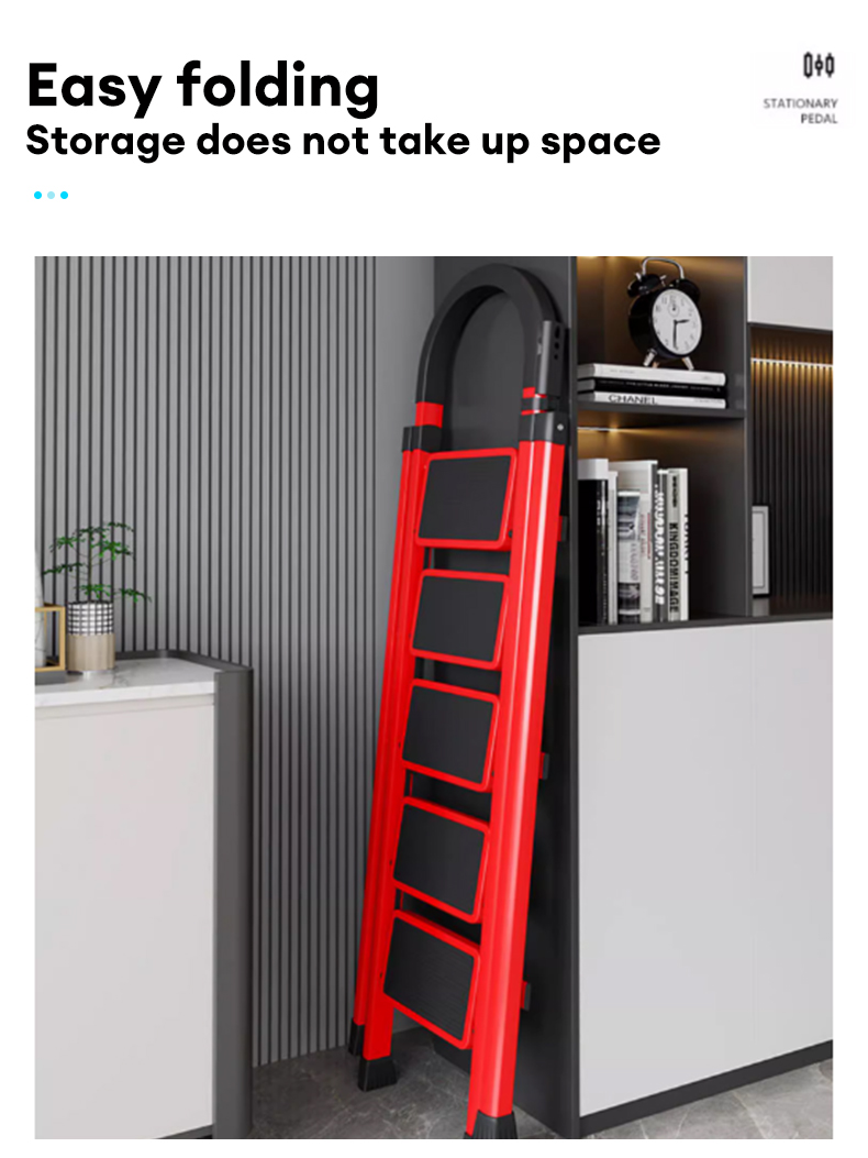 Tangga Lipat Heavy Duty Ladder Foldable 2-8 Step Ladder Max Load 500KG ...