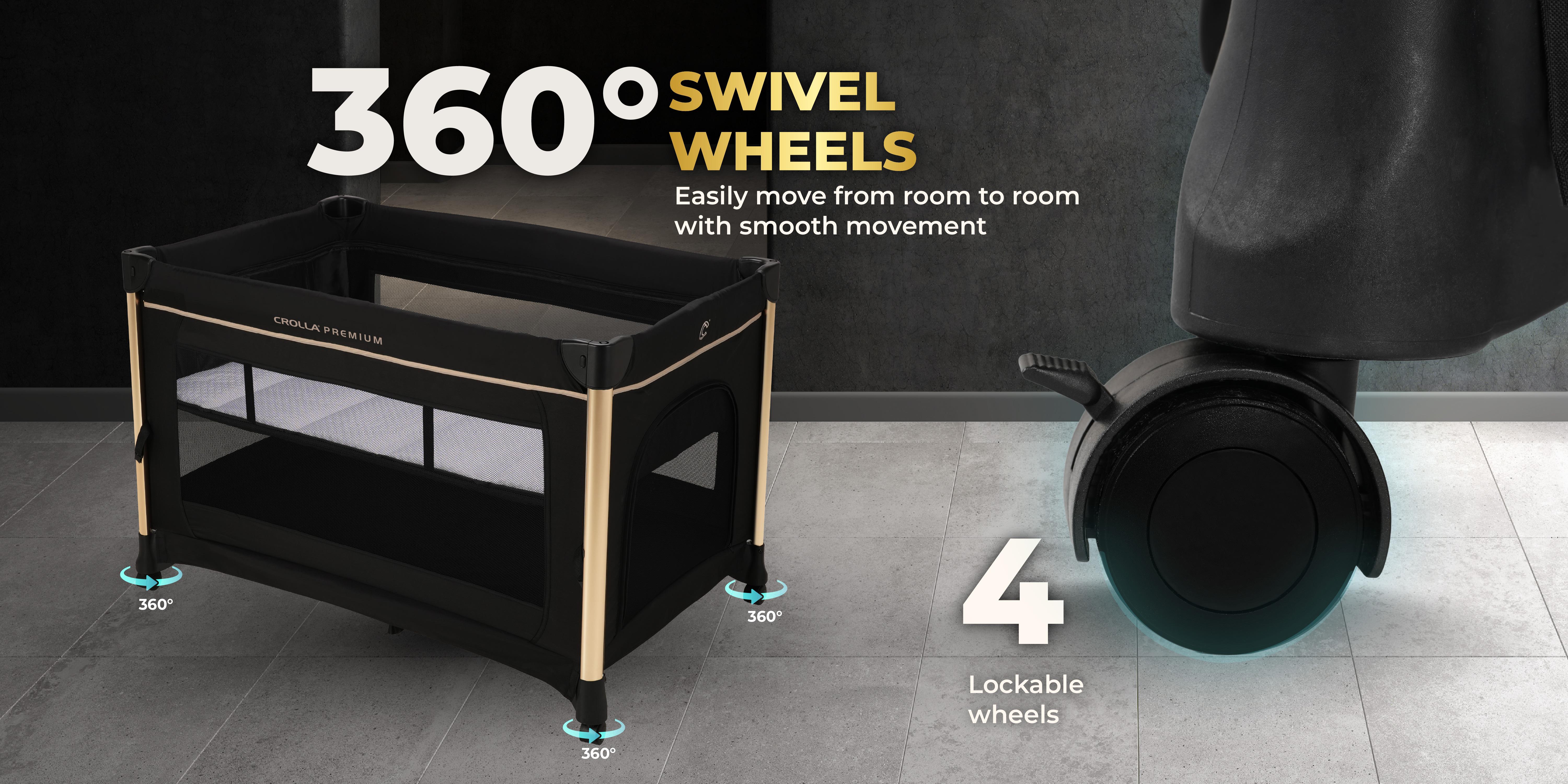 Crolla Premium - Ally Gold (Travel Friendly Playpen) | Shopee Malaysia