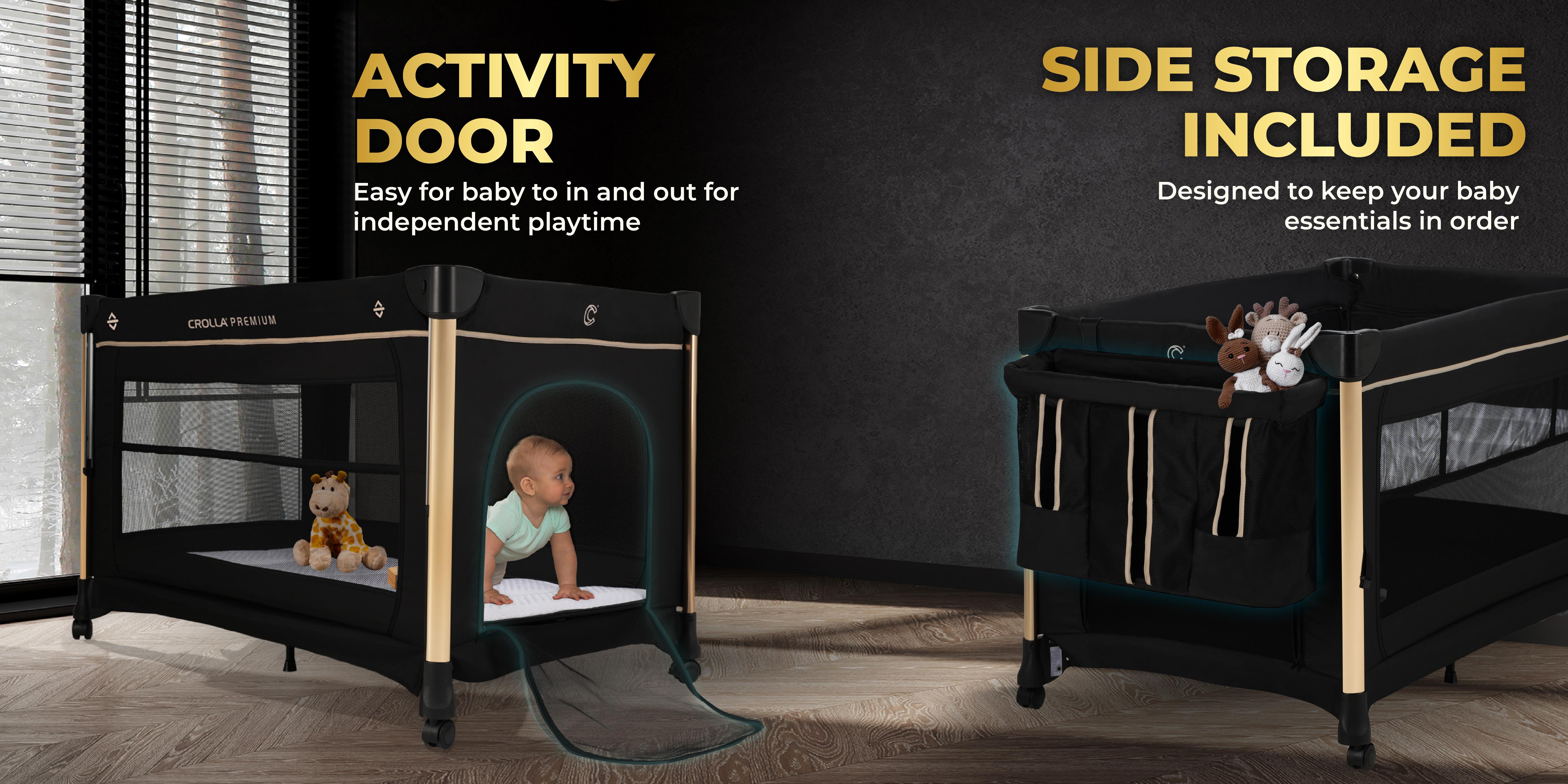 Crolla Premium - Ally Gold (Travel Friendly Playpen) | Shopee Malaysia