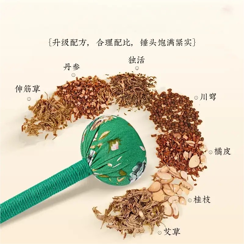 Nyaman Mugwort Therapy Hammer Herbal Penetration Heat Generation Muscle ...