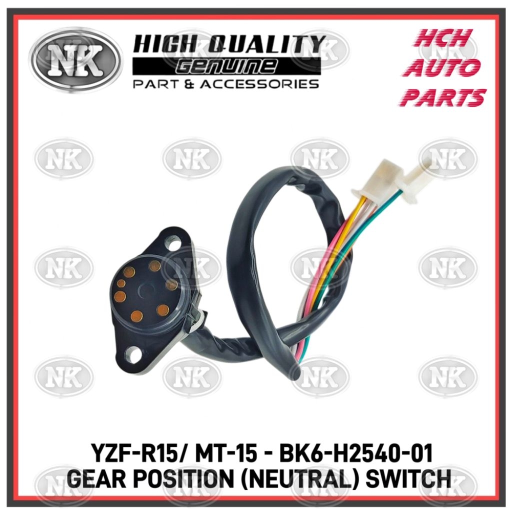 GEAR POSITION (NEUTRAL) SWITCH - YAMAHA - YZF-R15/ MT-15 -P/NO. BK6 ...
