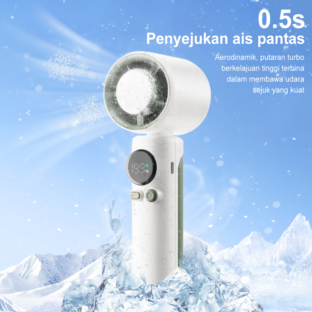 SIMMO Handheld Fan Kipas 199 Gears Adjustment Wind Cooler Battery Power ...